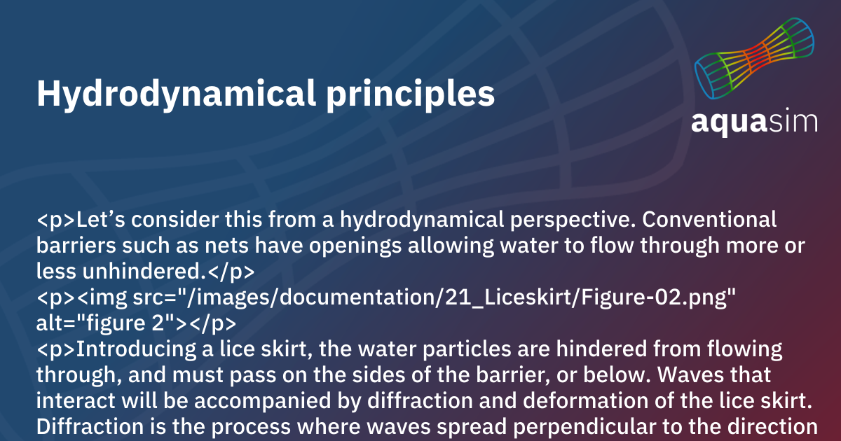 Hydrodynamical principles | AquaSim