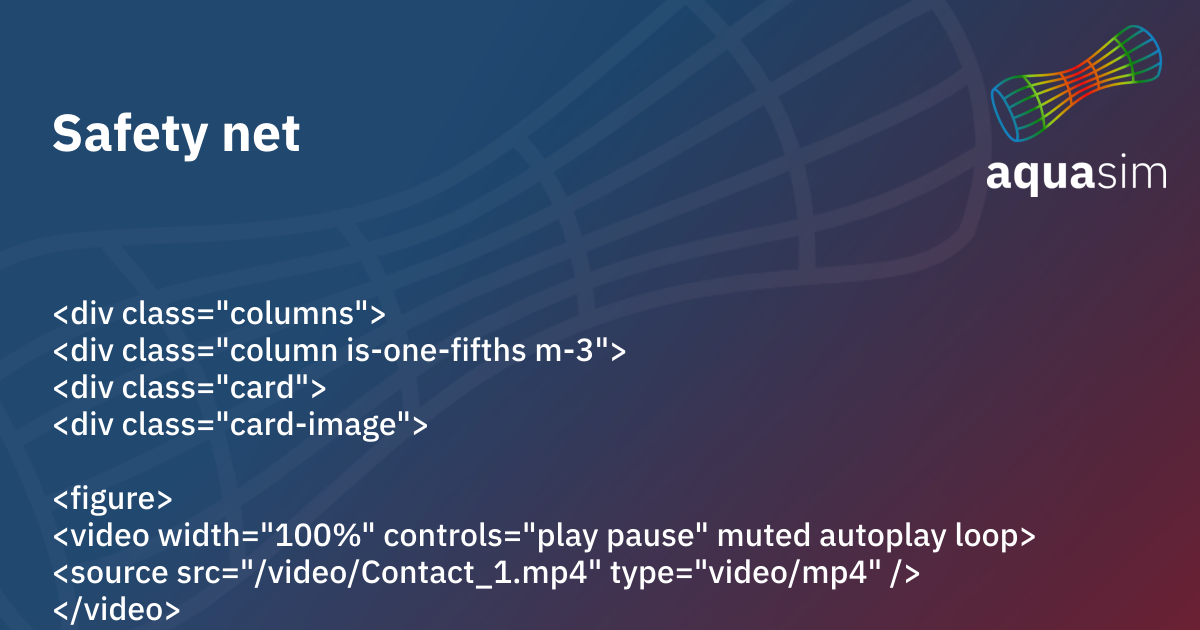 Safety net | AquaSim