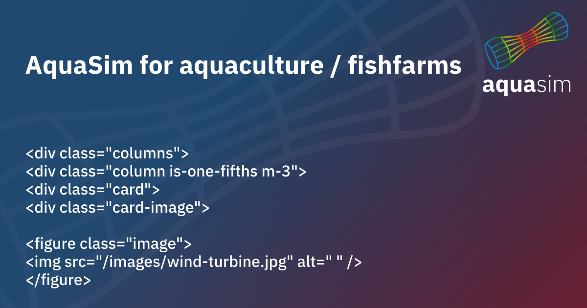 AquaSim for aquaculture / fishfarms | AquaSim