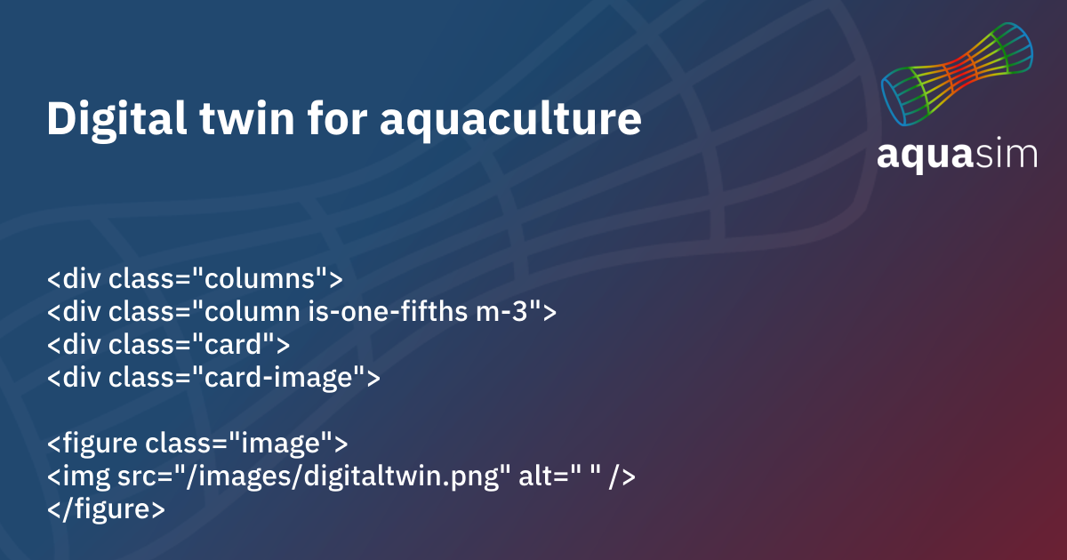 Digital twin for aquaculture | AquaSim