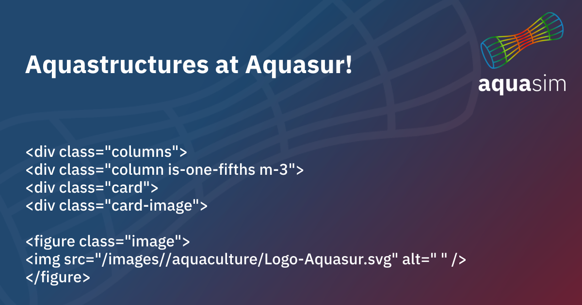 Aquastructures at Aquasur! | AquaSim