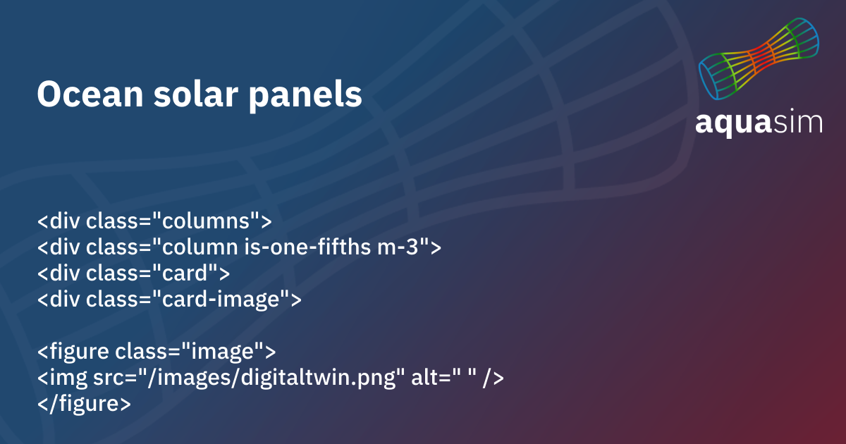 Ocean solar panels | AquaSim